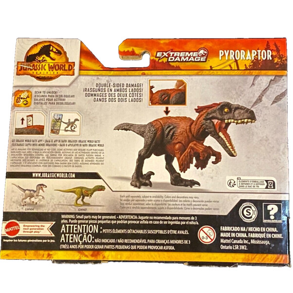 Mattel | Toys | 222 Jurassic World Dominion Extreme Damage Pyroraptor ...